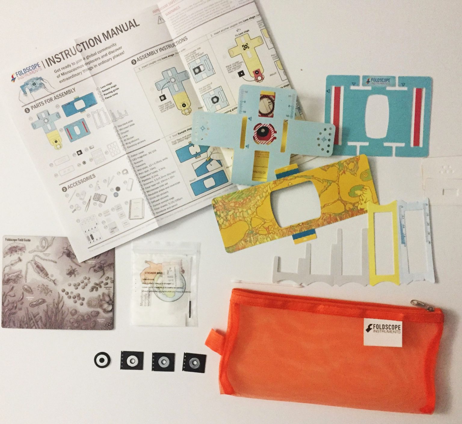 Unassembled Foldscope Original Paper Microscope – 1 Piece - Foldscope ...