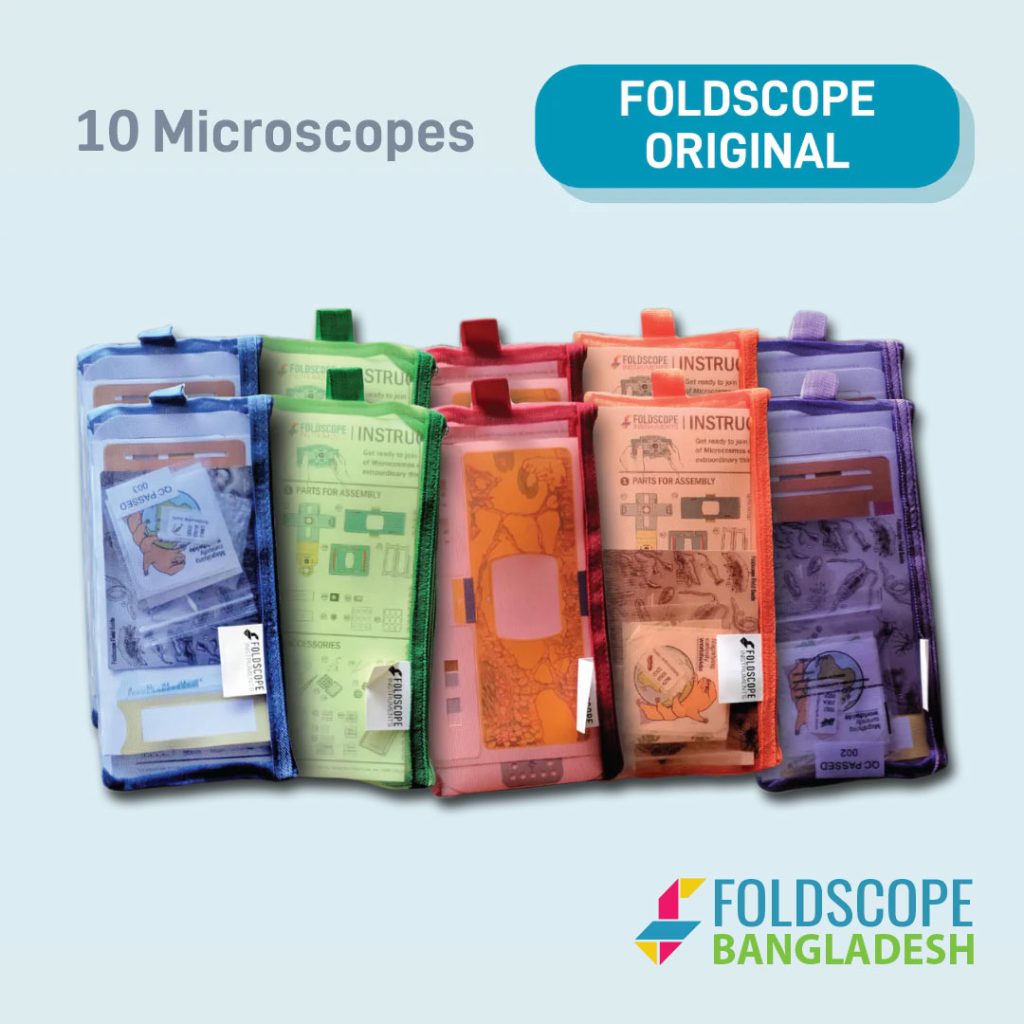 Unassembled Foldscope Original Paper Microscope – 10 Pcs Package